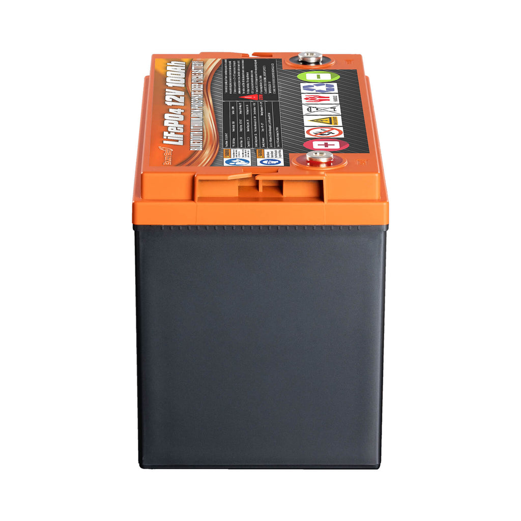 Enjoybot 12V 100Ah BT LiFePO4 Lithium Battery with Bluetooth & Low-Tem ...