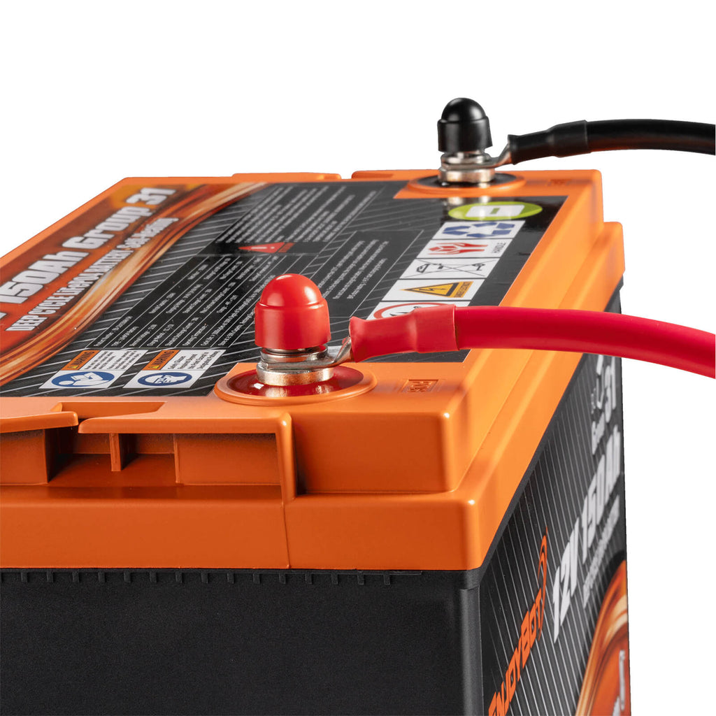 Enjoybot 12V 150Ah Group 31 Bluetooth LiFePO4 Lithium Battery With Self ...