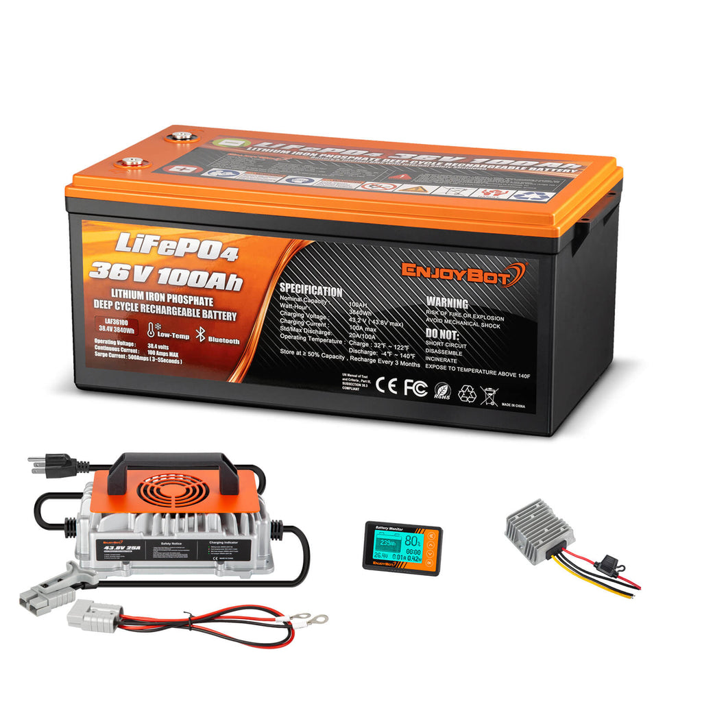 Enjoybot 36V 100Ah Lithium Golf Cart Battery Conversion Kit – Enjoybot ...